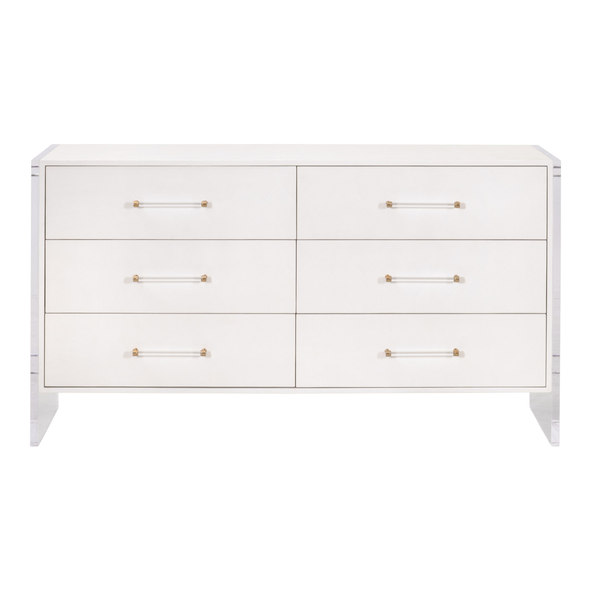 Essentials for Living Sonia Shagreen 6 Drawer Double Dresser